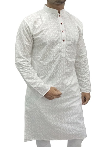 White panjabi for men high quality | White indian panjabi for men low ...