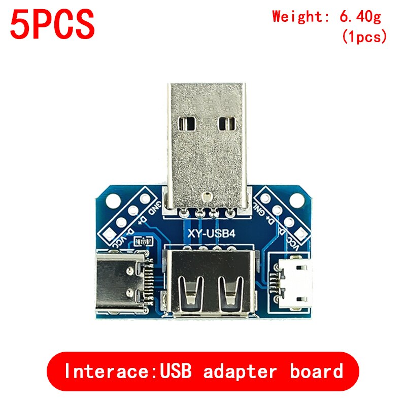 5PCS USB Male Connector / MINI MICRO USB to DIP Adapter female ...
