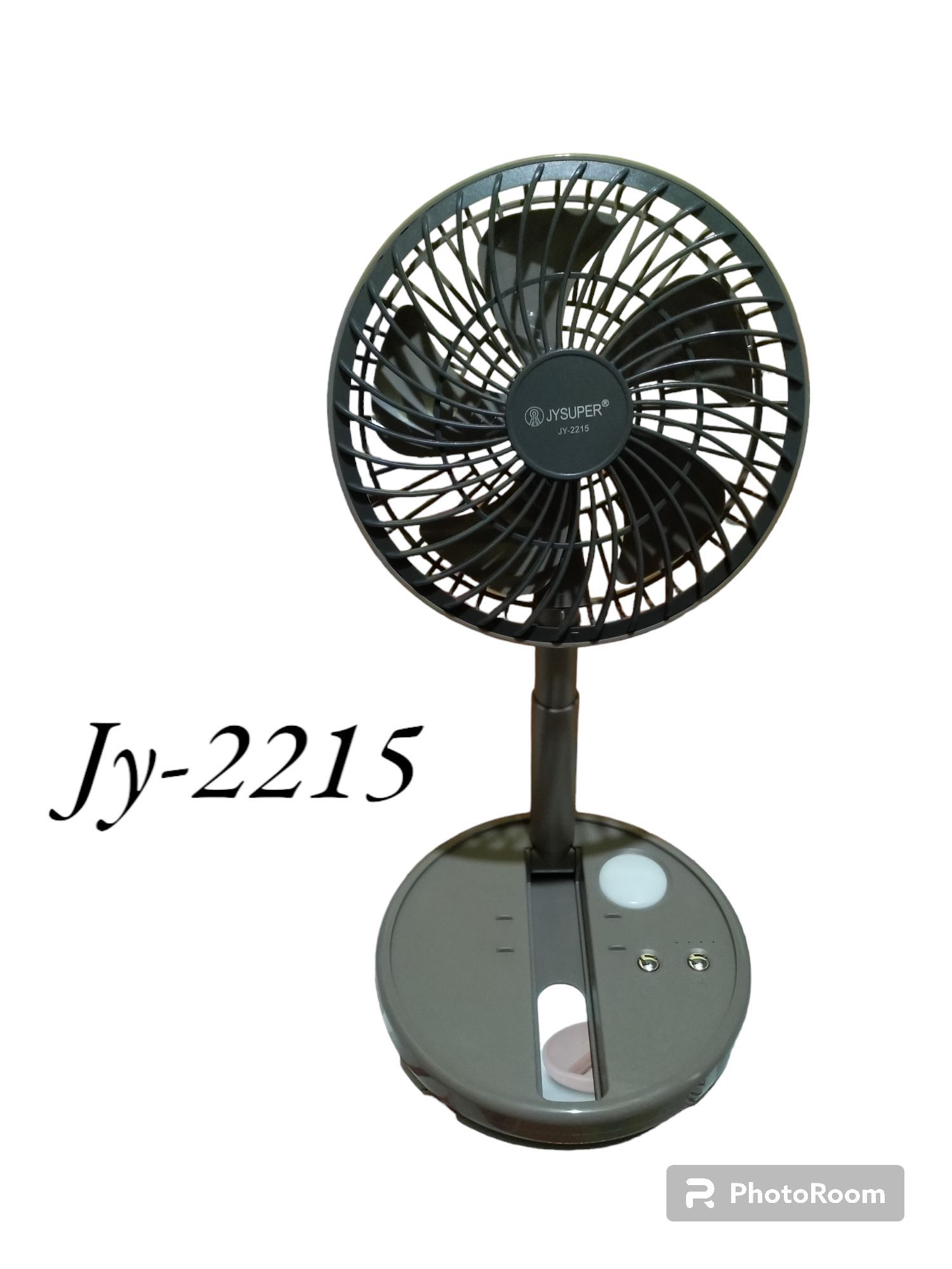 Jy Super JY-2215 Professional Rechargeable Portable Mini Folding Table Fan Strong Wind - AC/DC ...