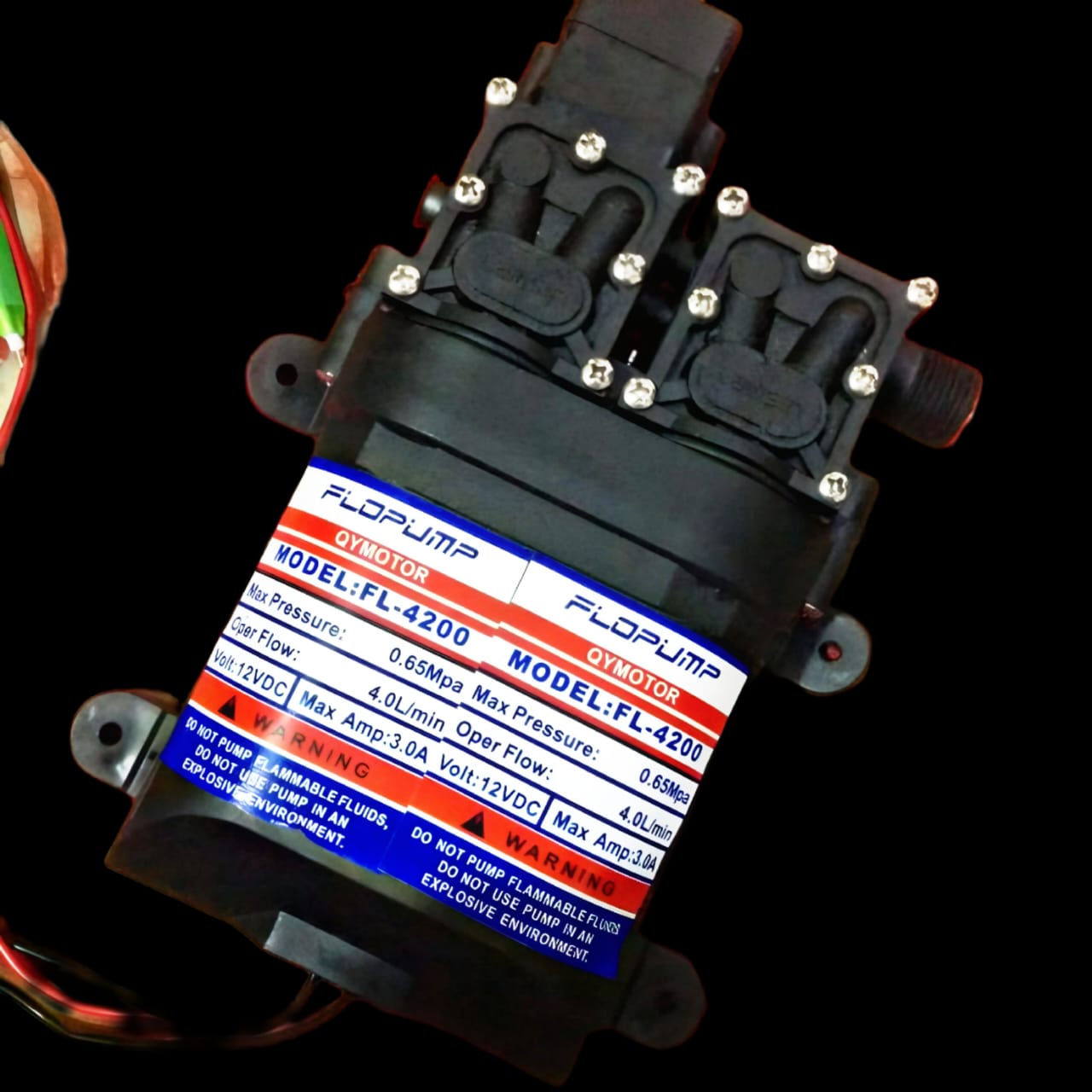 Double Motor Pump 12V to 18v Dc High Pressure Self Priming Diaphragm ...