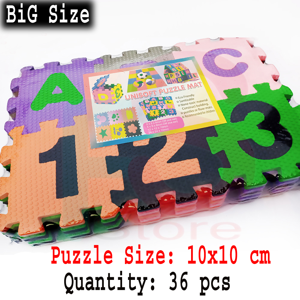 36pcs Educational foam mate Letter number puzzle Foam Floor Mat | Daraz ...