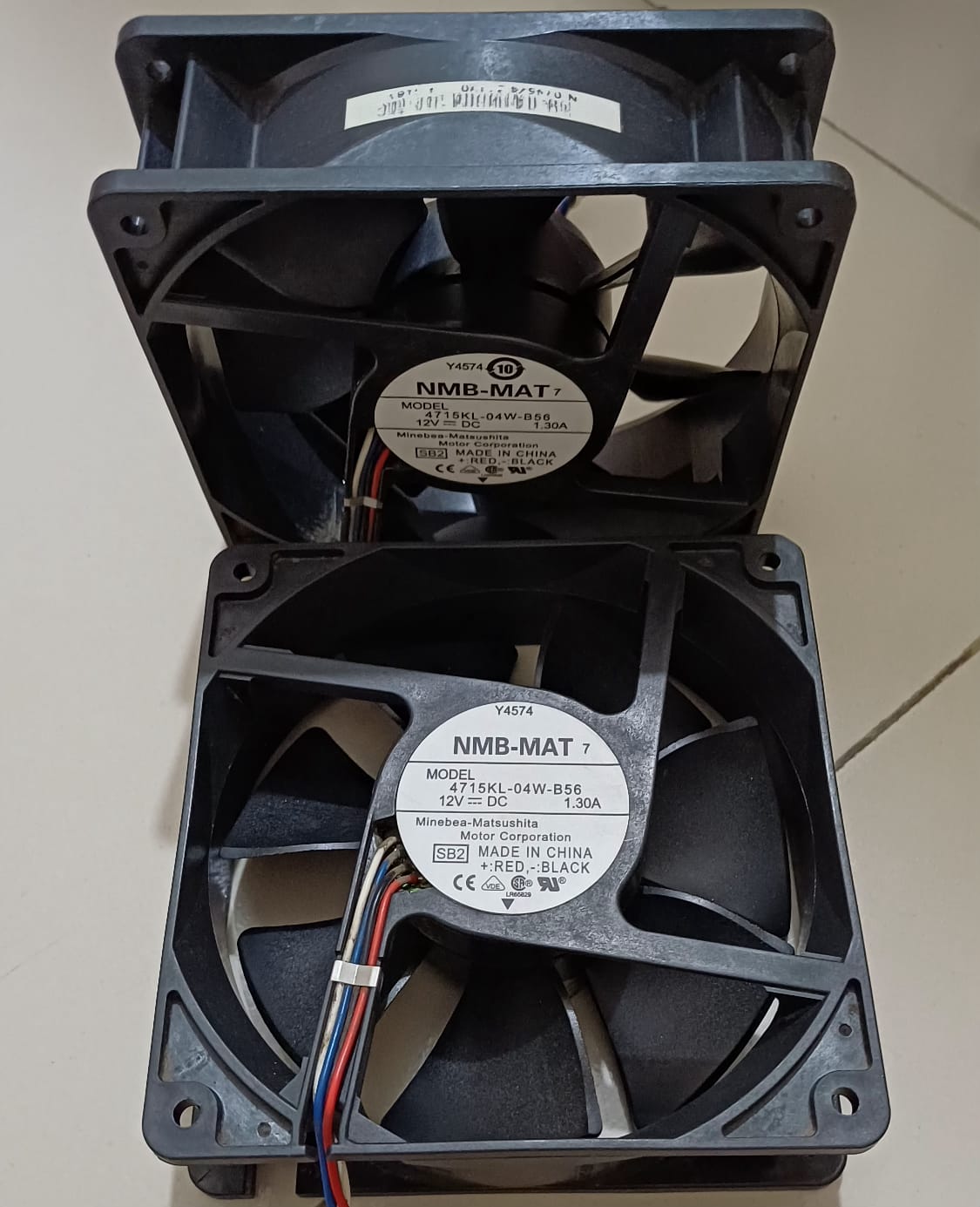DC Brushless Hi Speed Cooling Fan NMB MAT 4715KL-04W-B56 12V 1.30A 5’*5 ...