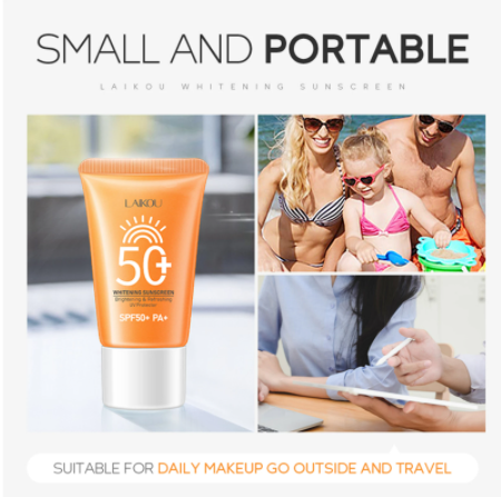 LAIKOU Brightening Sunscreen Waterproof Body Sunblock Cream UV ...