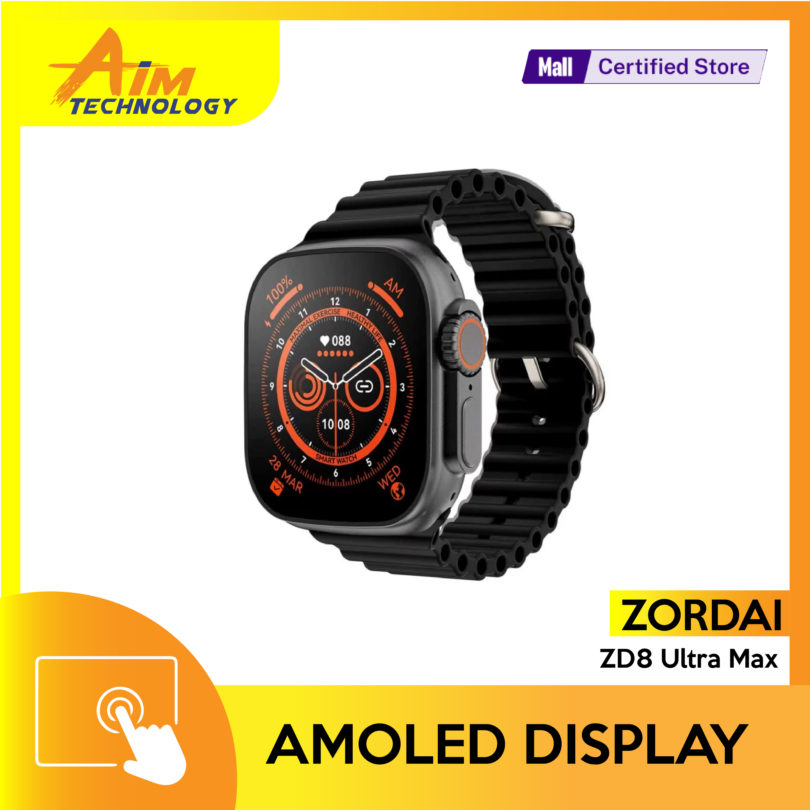 Zordai ZD8 Ultra Max+ Plus Smart Watch | Daraz.com.bd