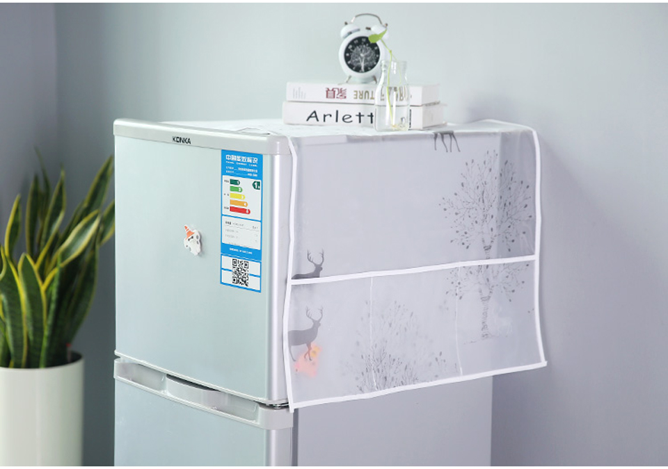 Cartoon Household Refrigerator Dust Cover Multifunctional Hanging ...