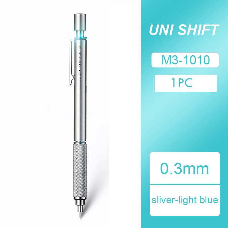 Japanese Stationery 1pcs UNI Metal Mechanical Pencil SHIFT 0.3/0.4/0.5 ...