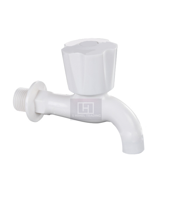 Plastic Bibcock/Water Tap for Kitchen, Bathroom Wash Basins with Pipe ...