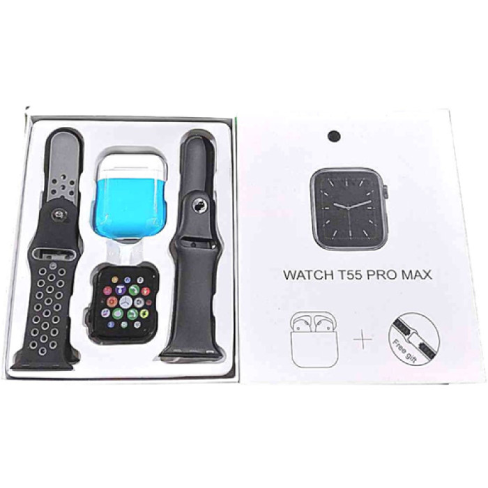 T55 PRO MAX Smart Watch With bluetooth Headphone | Daraz.com.bd