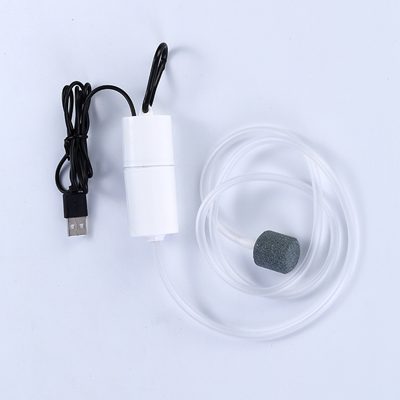 Aquarium Oxygen Air Pump Fish Tank USB Silent Air Compressor Aerator ...