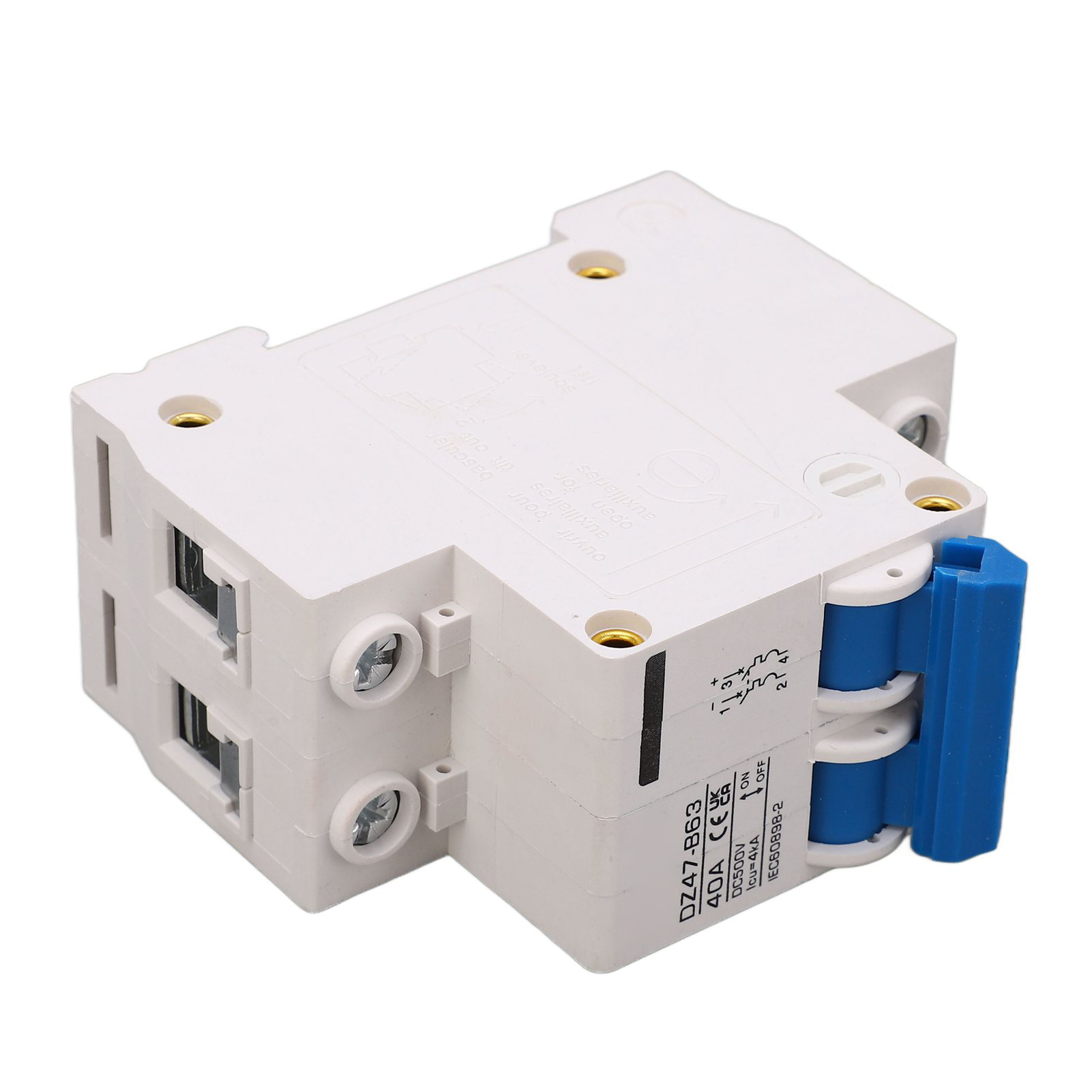 DC Circuit Isolator, Miniature Circuit Breaker DIN Rail Mount 500V for ...