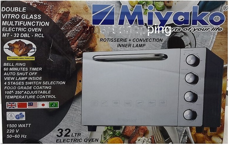 Miyako 32 Liter Convection Electric Oven MT-32DBL | Daraz.com.bd