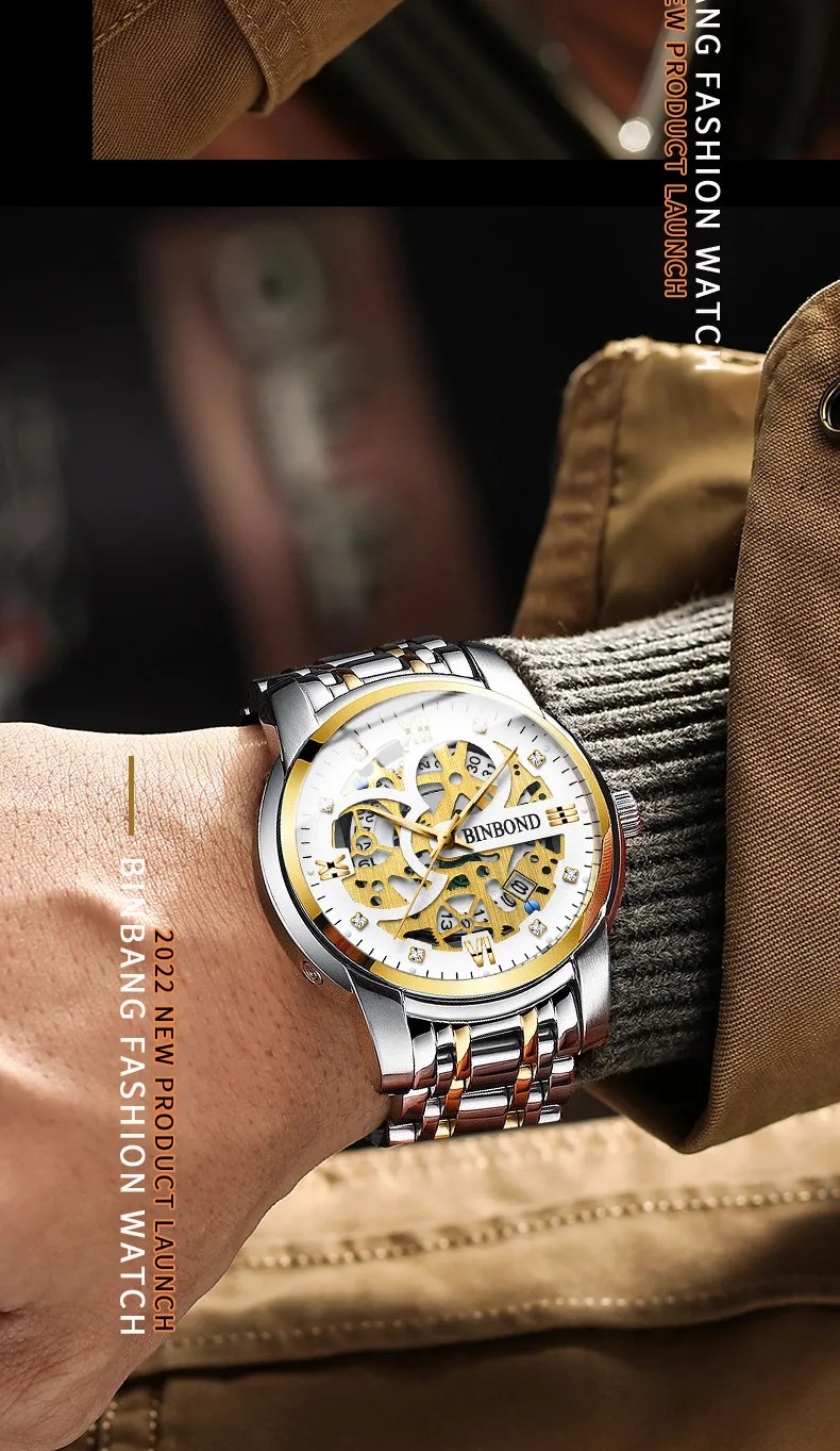 Inspired By Binbond B6656 New Automatic Non-Mechanical Quartz Watches ...