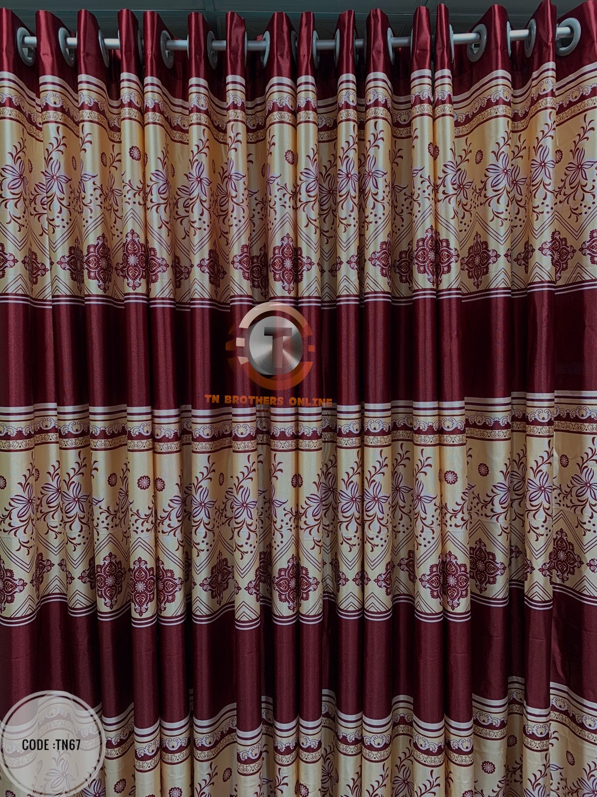 synthetic door and window curtain (4 khuci) porda ( parda) | Daraz.com.bd