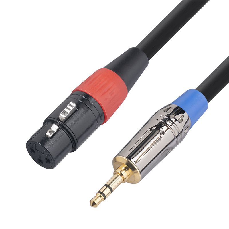 XLR 3 Pin Female to Male 3.5mm Jack to XLR Audio Cable, 1.8M | Daraz.com.bd