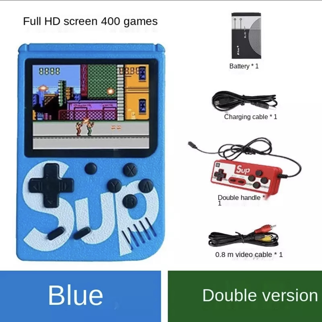 SUP Double Controller Game Console Built-in 400 Games | Daraz.com.bd