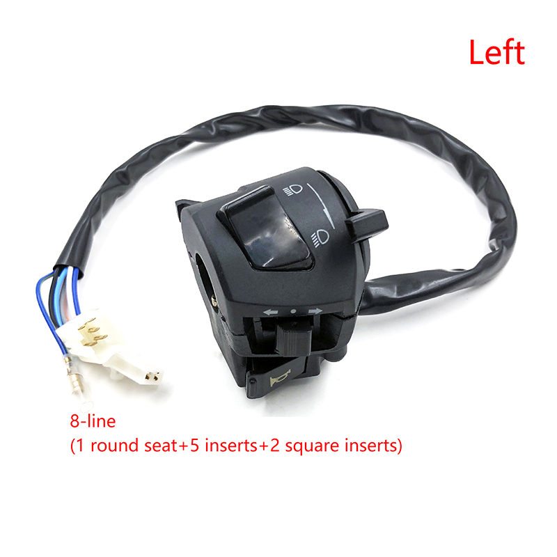 Universal Motorcycle Handle Bar Switches With Choke Horn Turn Signal ...