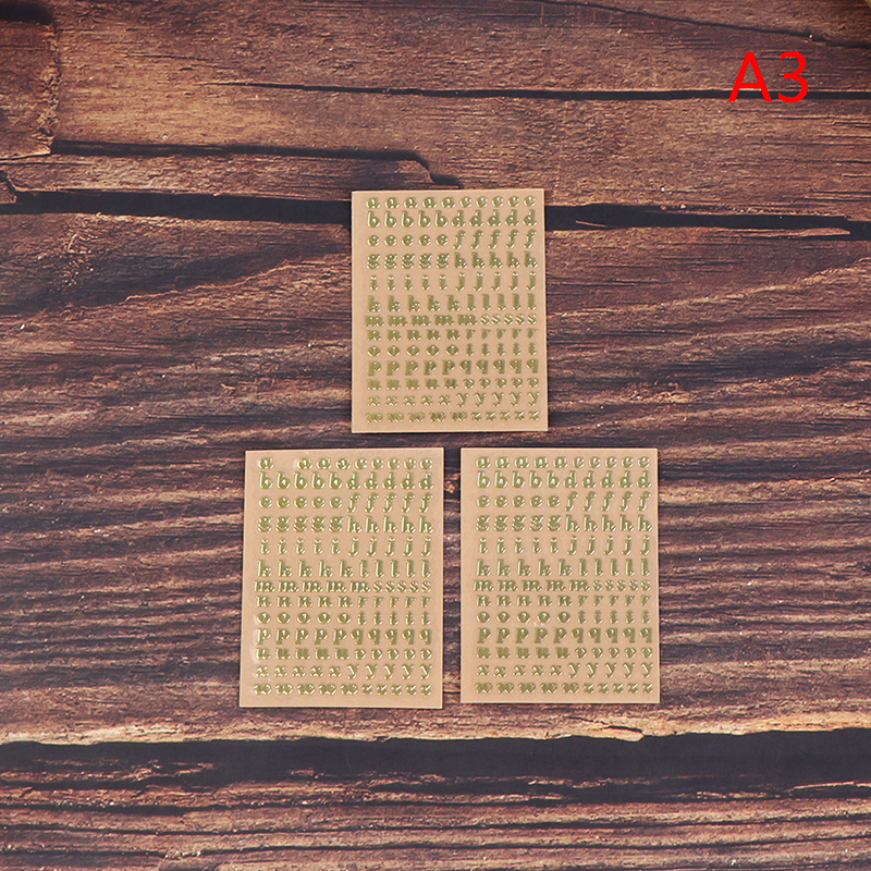 3Pcs 3mm Alphabet Letters Chunky Glitter Epoxy Resin Decorative ...