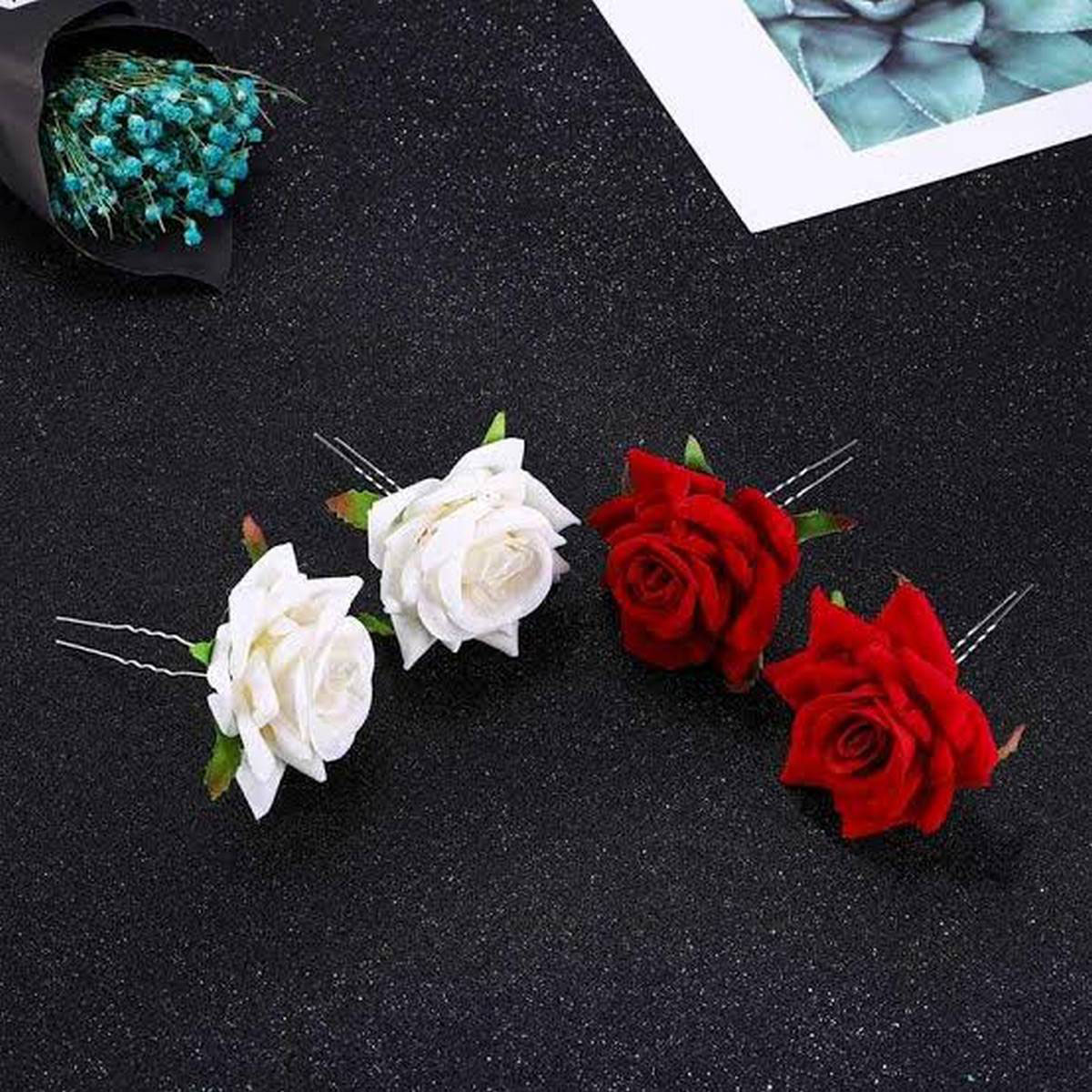 Artificial rose for hair store