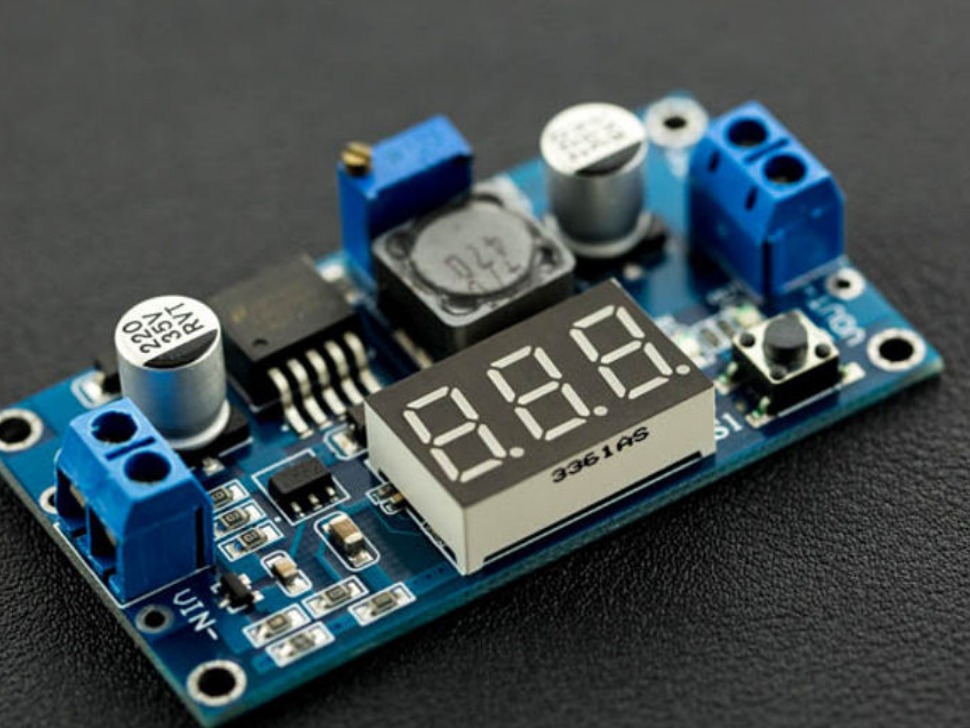 DISPLAY With LM2596 Module Buck Converter LM2596 DC To DC Step Down ...