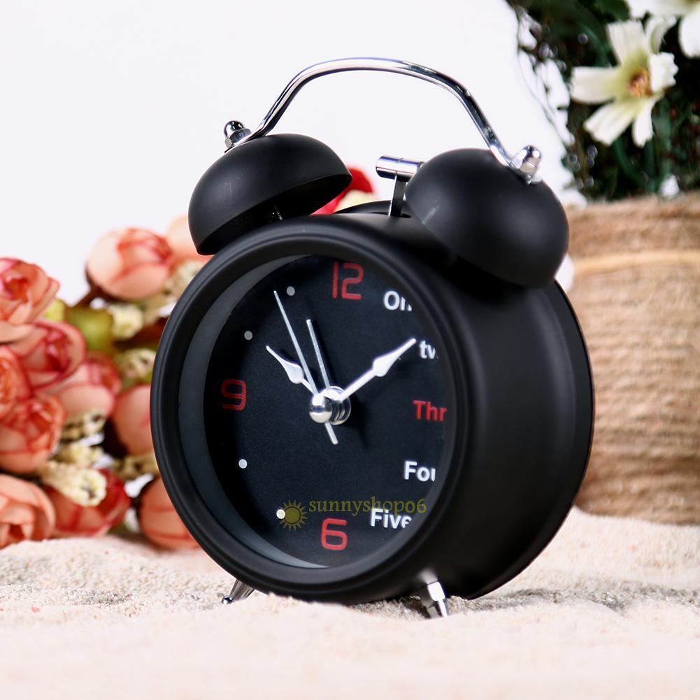 Metal Alarm Clock Twin Bell Alarm Clock With Stereoscopic Dial ...