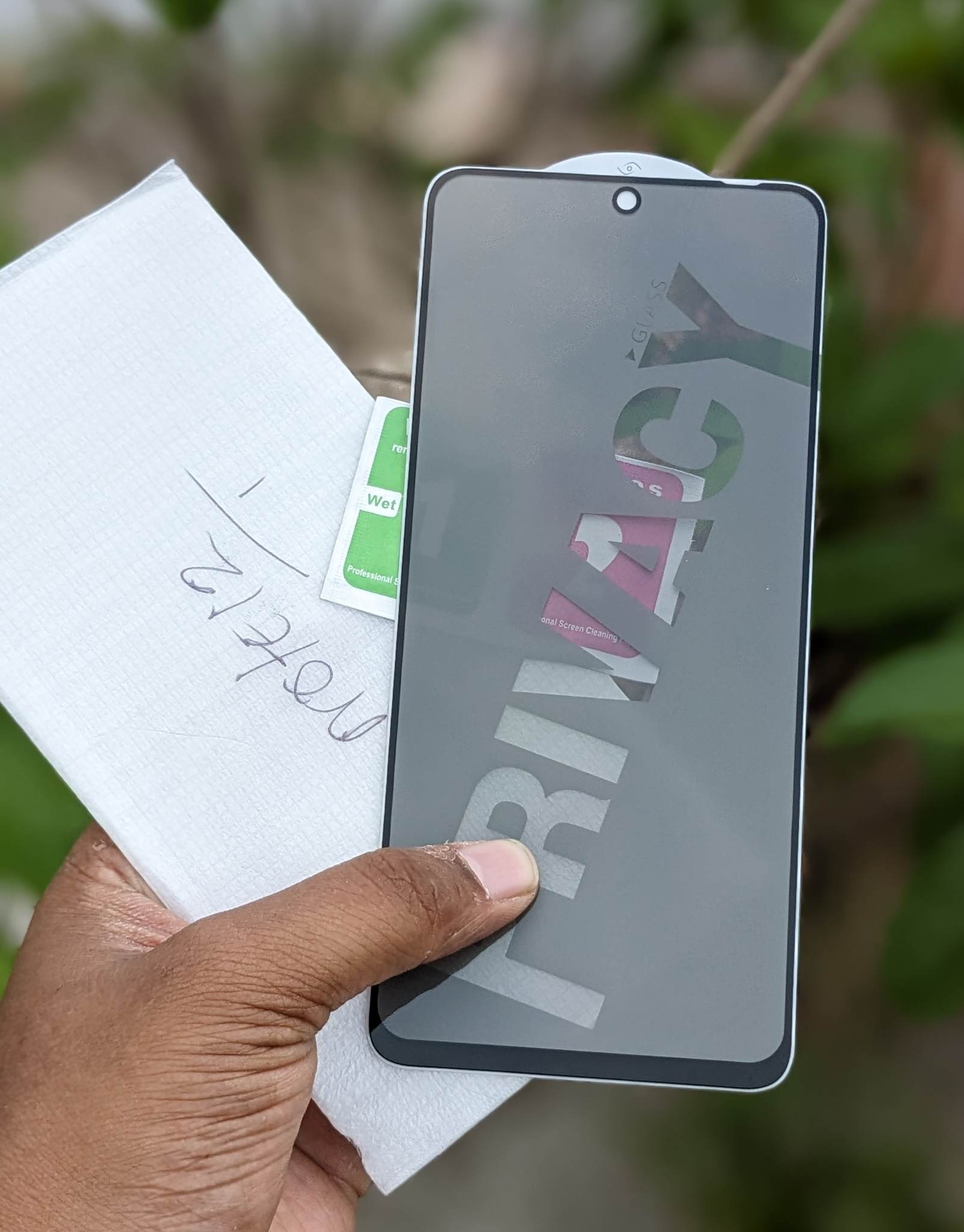 For Redmi Note 12 Full coverage privacy tempered glass , 0.33mm Screen ...