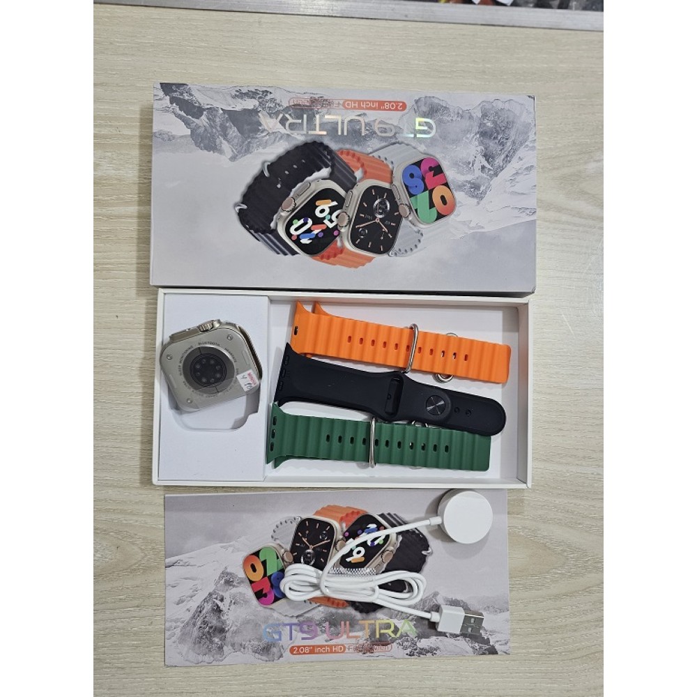 GT9 Ultra Smart Watch 2.08 inch HD Full Display Calling Option 3 Pair ...