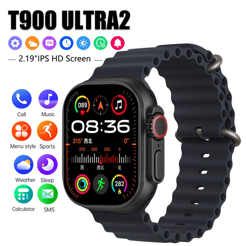 T900 Ultra 2 Big Screen Smart Watch 2.19 inch Bluetooth Call Men Women ...
