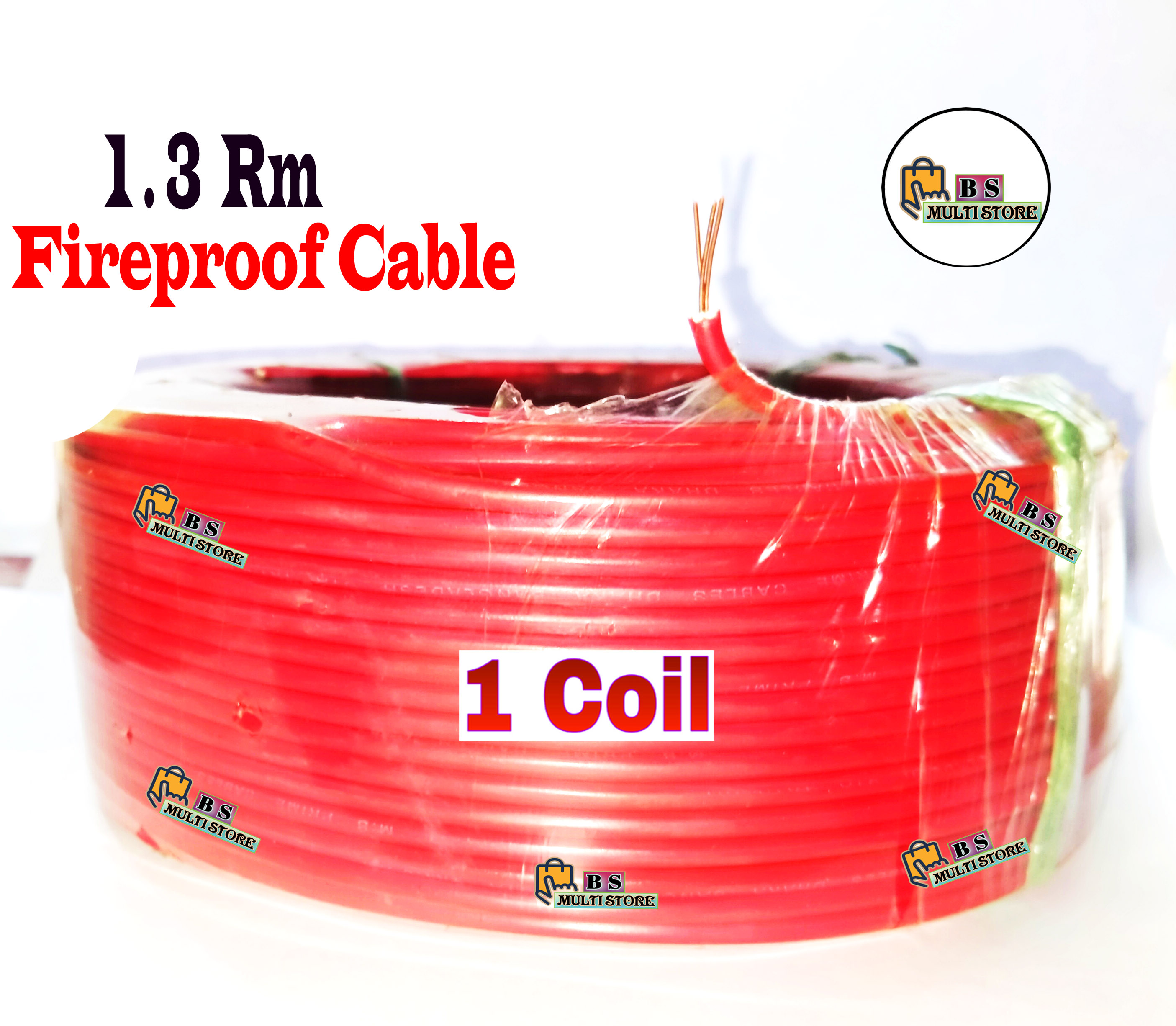 1.3 rm Electric Cable Fireproof (1 coil) 3/22 FR Electric Cable | Daraz ...