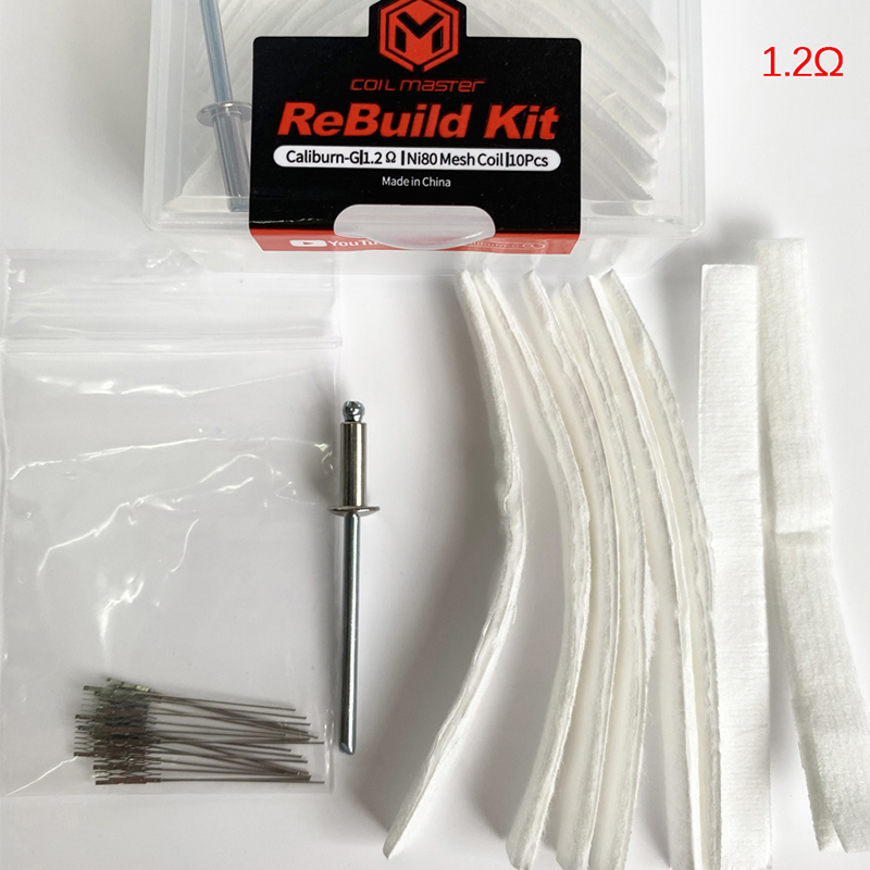 DIY Rebuild Kit for Caliburn-G 0.8/1.0/1.2ohm Mesh Coil Replacement ...