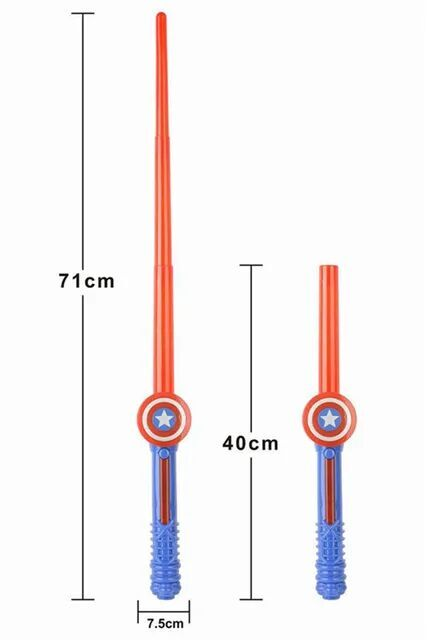 LED Light Sound Superhero Sword Figurines Hulk Black Panther Thanos ...