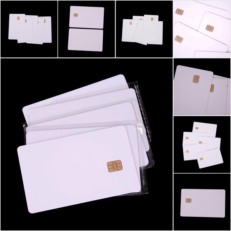 【noble】 5Pcs ISO PVC IC With SLE4442 Chip Blank Smart Card Contact IC ...