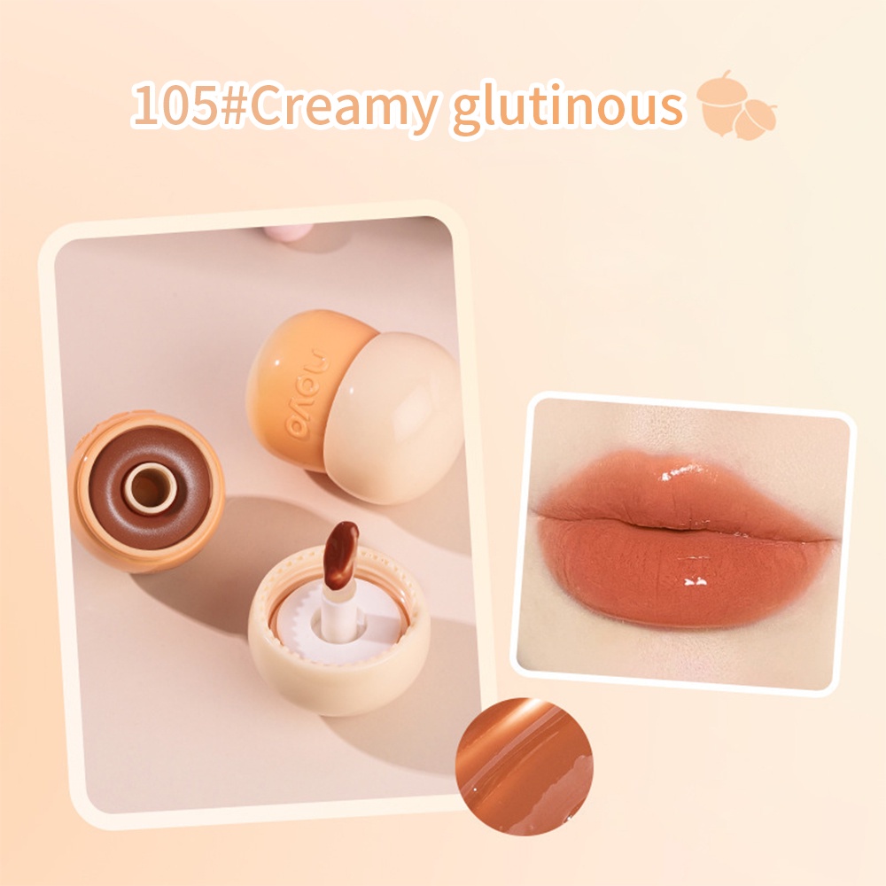 4 Colors Of Cute Mushroom-Shaped Matte Milk Jar Lipstick Waterproof And ...