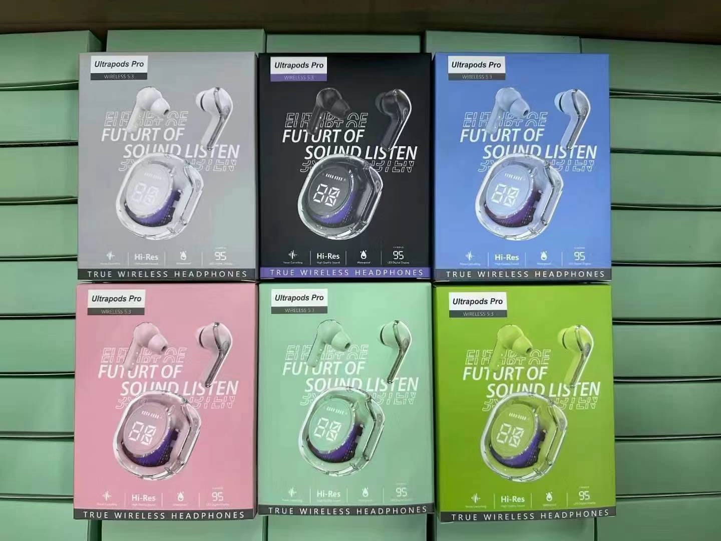 Ultrapods Max True Wireless Earbuds with Display Transparent Design ...