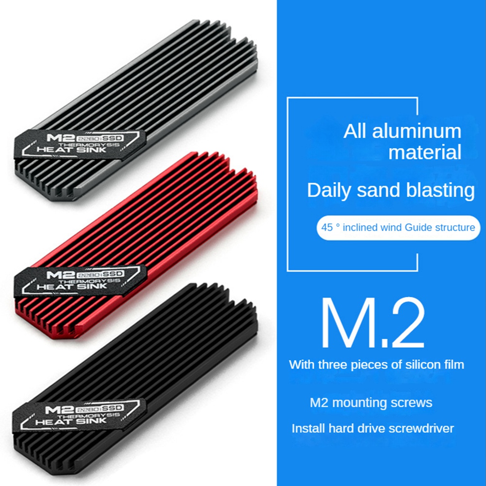 M.2 SSD Heat Sink M2 2280 Solid State Hard Disk Aluminum Grey | Daraz ...