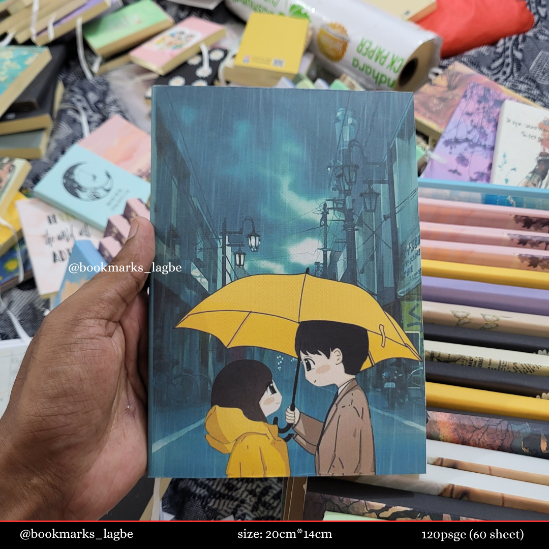 Couple Notebook ( blank pages, 20cm/14cm size,120 pages) | Daraz.com.bd