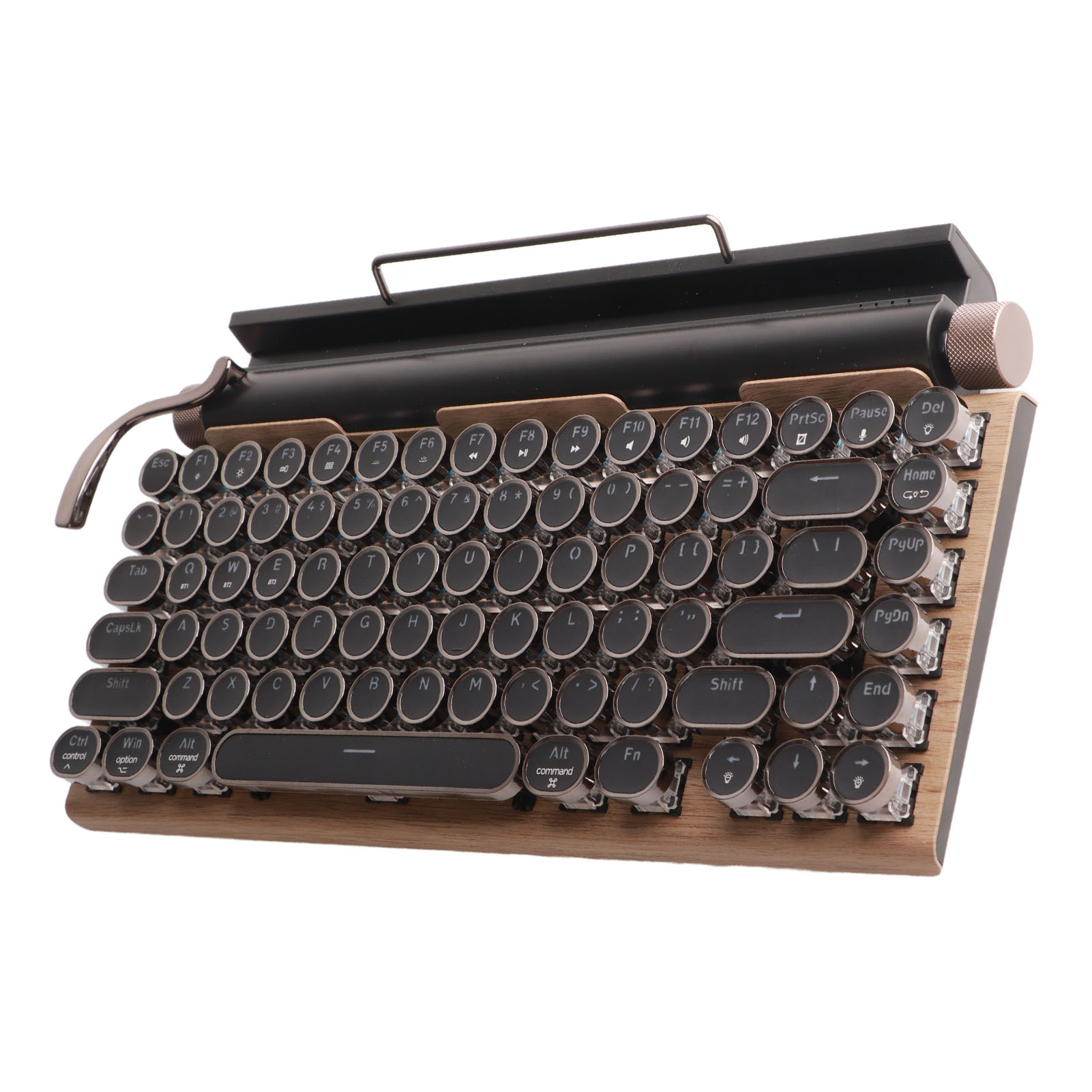 Typewriter Keyboard 83 Keys Vintage Wireless Bluetooth Mechanical ...