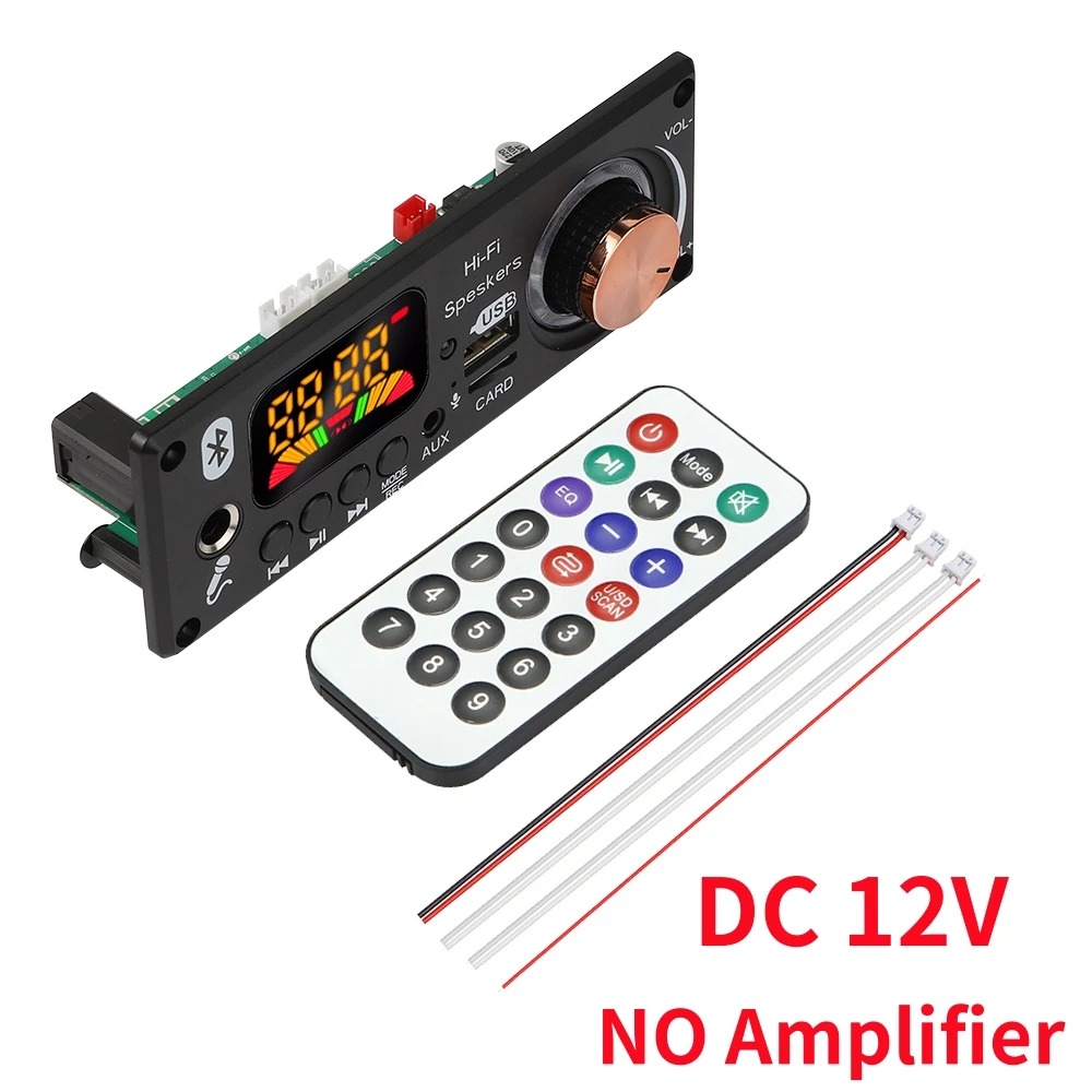 【Top Picks】 5.1 DIY 160W Amplifier MP3 Decoder Board 12V Microphone FM ...
