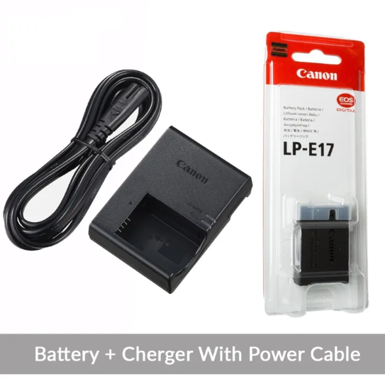 Combo Canon LP-E17 Battery & Charger With Free Power Cable Combo Pack ...
