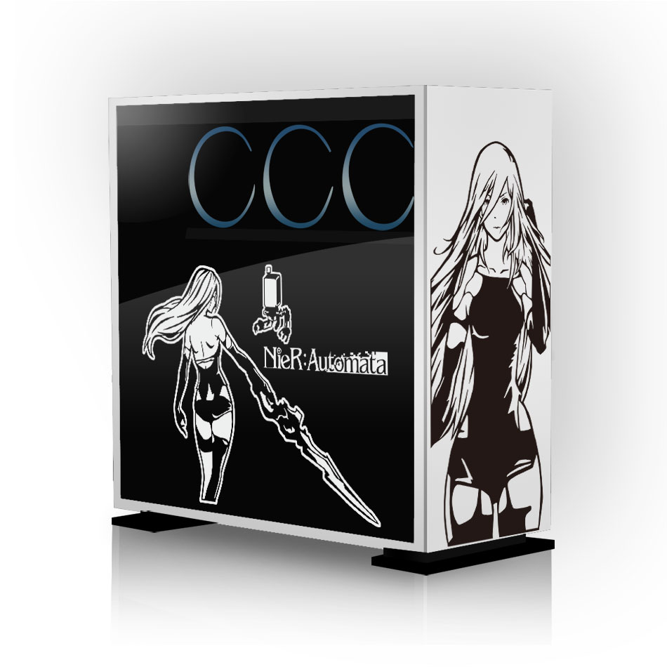 NieR:Automata ATX Gaming PC Case Stickers Mid Tower Computer Decorative ...