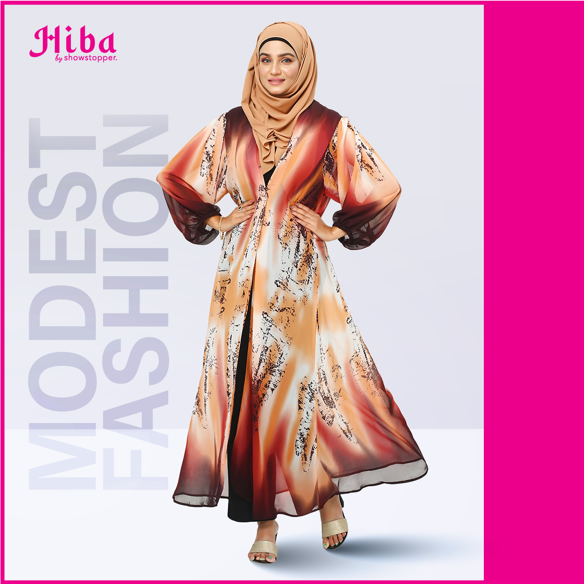 Hiba Maroon shaded georgette fabric Shrug Women 0723 000202 | Daraz.com.bd