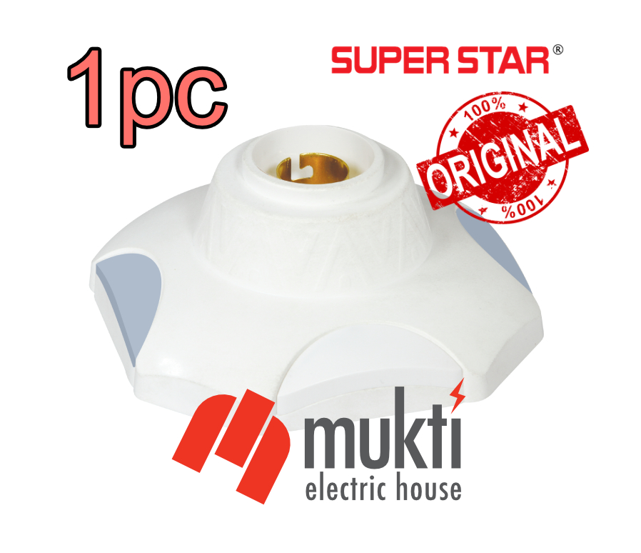 Super Star SSG Hexagon Holder B-22 Pin Premium Batten White B22 Light ...