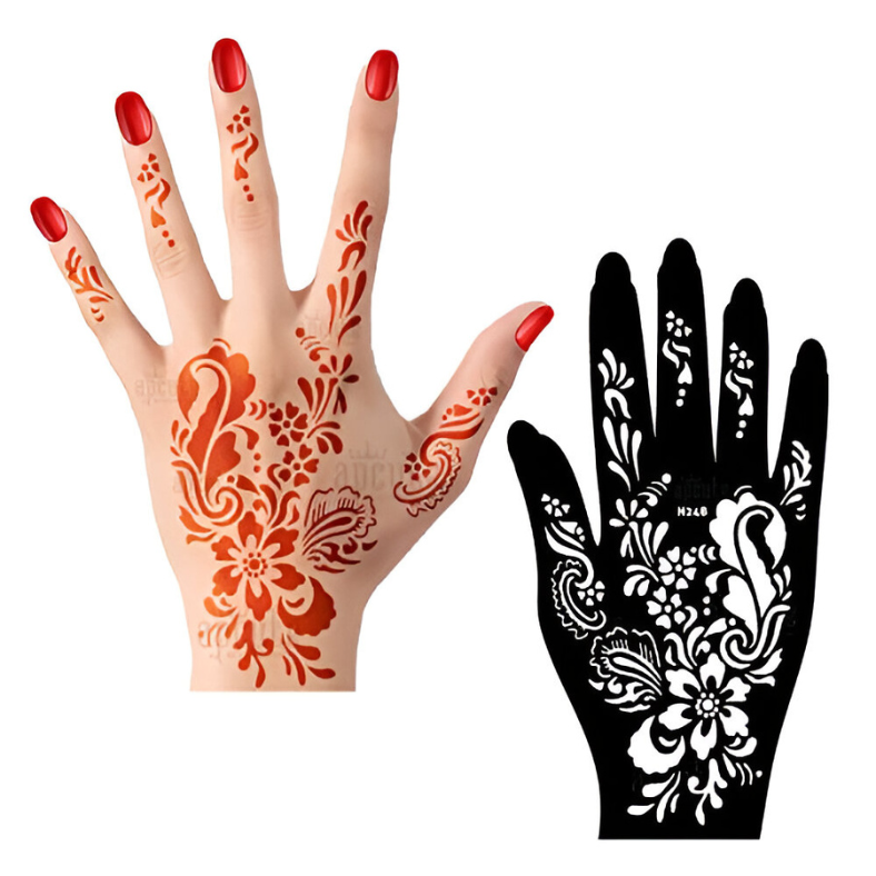 Mehedi Design Sticker for Girls, Womens & Kids - (Pack of 01 Pcs ...