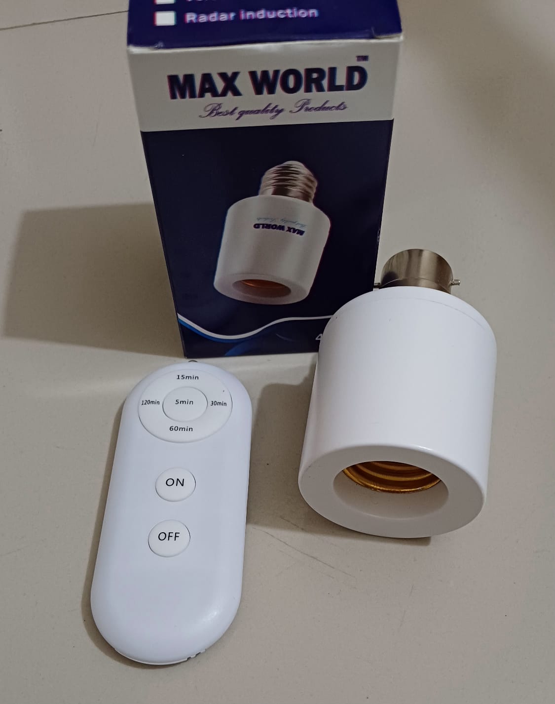 Smart AC220V Wireless remote Control Lamp Holder With Timing Adjustment ...