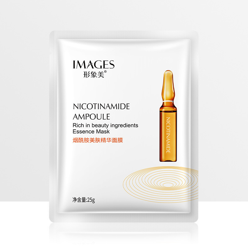 IMAGES Hyaluronic acid & Nicotinamide ingredients essence face sheet ...