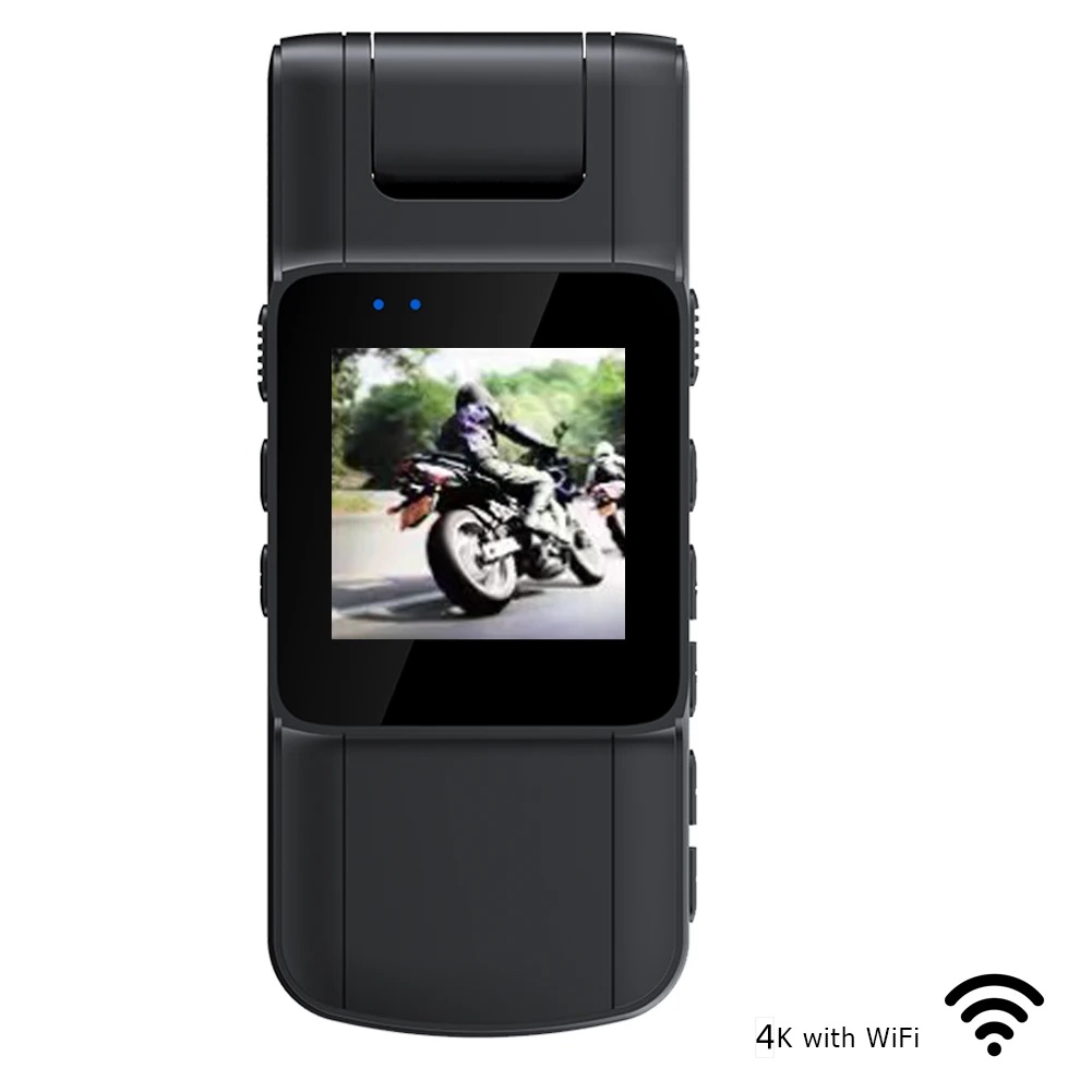 Mini Body Camera 4K HD WiFi motorcycles Sports Rotating lens Night ...