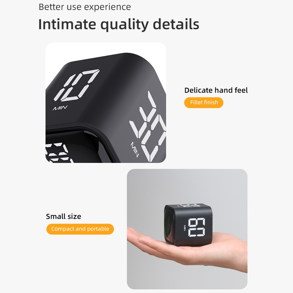 Portable Cube Timer Gravity Sensor Rotating Timer Bd