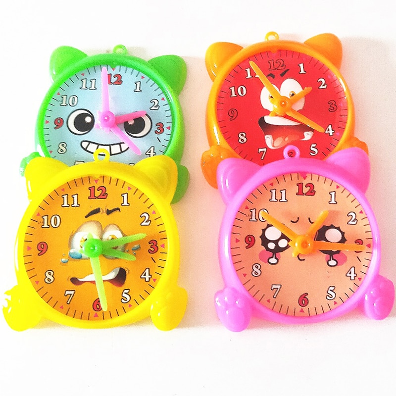 2023 Montessori Materials Plastic Clock Kids Toys Time Learning ...