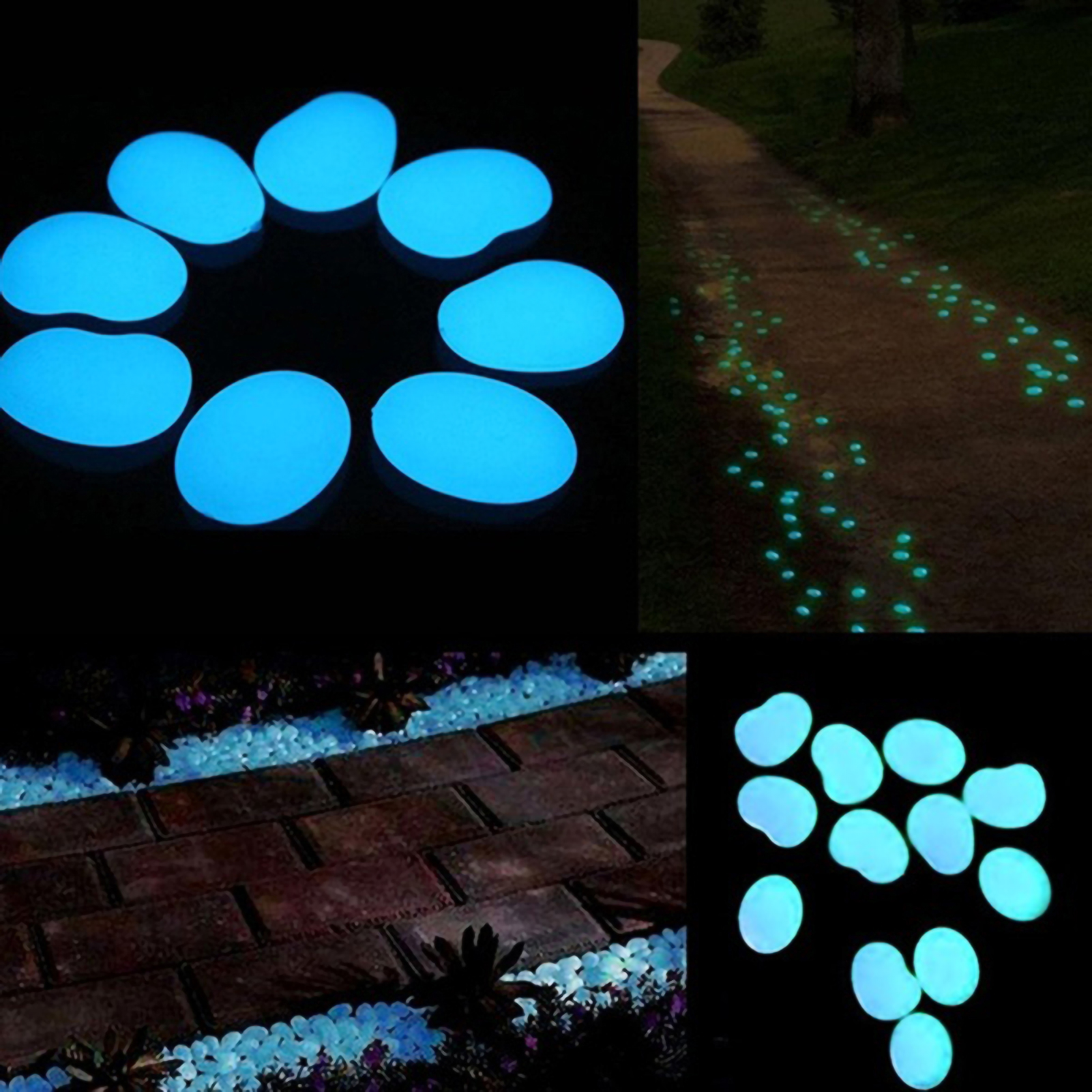 Radium Stone Colorful Luminous Glowing Pebbles 100 pes | Daraz.com.bd