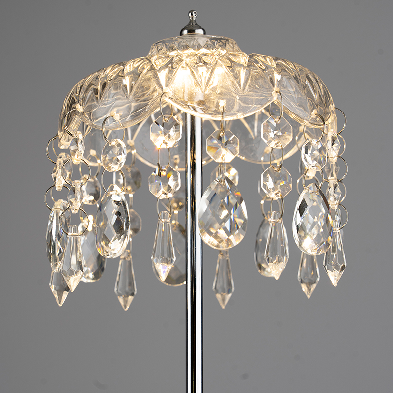 Modern Crystal Table Lamp, 3 Colors Dimmable 9 Levels Brightness ...