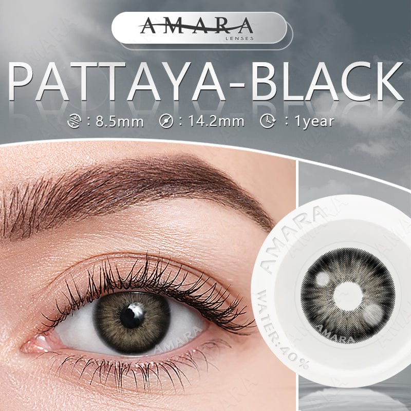 KSSEYE Brand pattaya BLACK colored contact lenses with lenses kit for ...